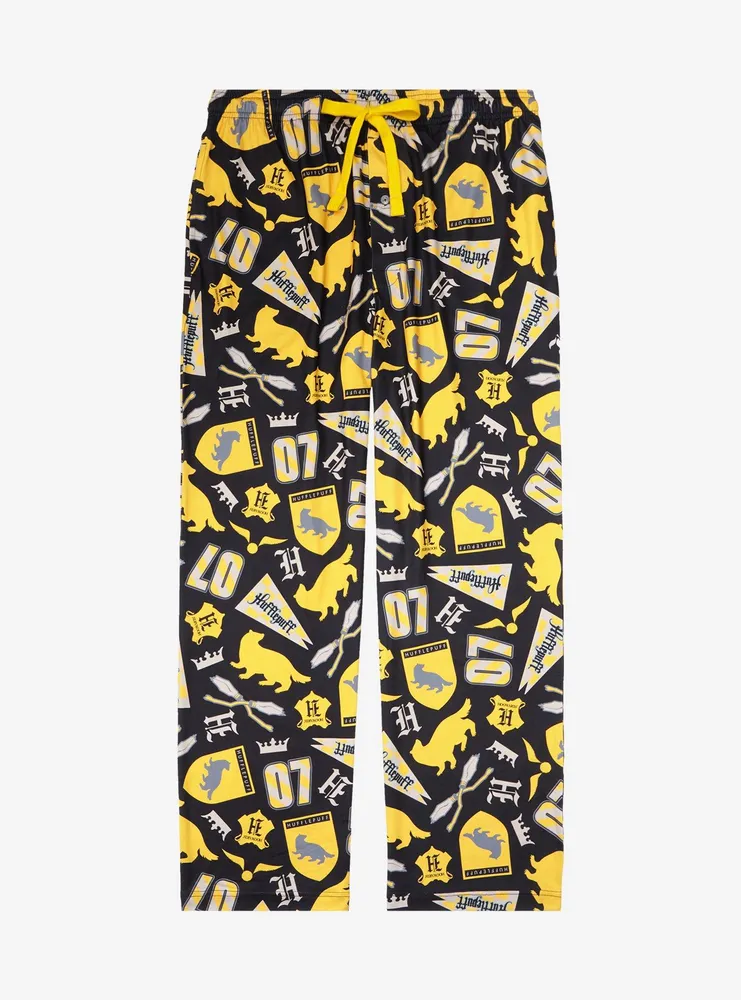 Boxlunch Harry Potter Hufflepuff Quidditch Allover Print Plus Sleep ...