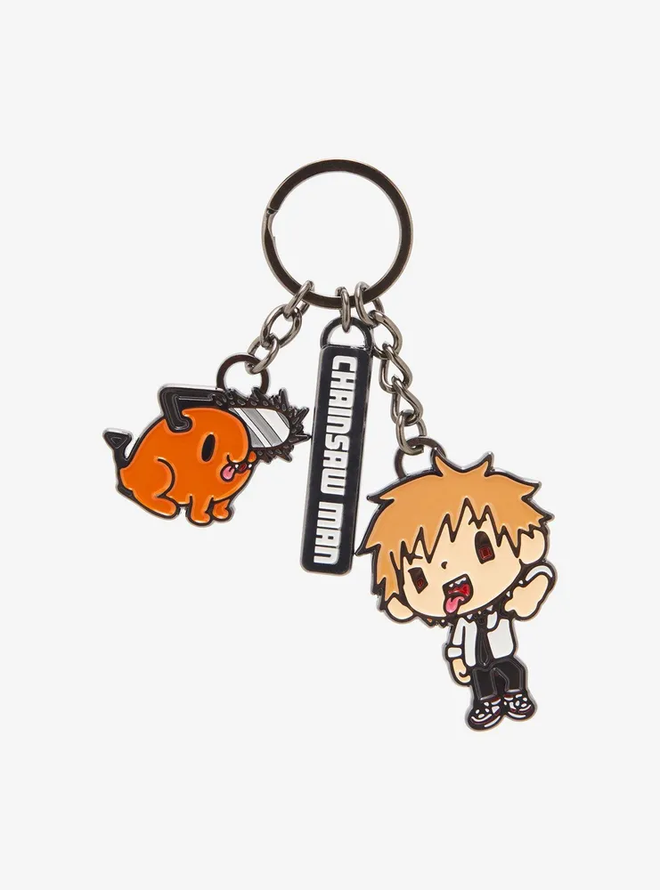 Chainsaw Man Pochita & Denji Multi Charm Keychain - BoxLunch Exclusive ...