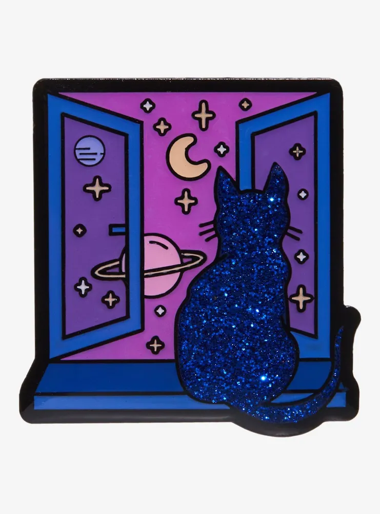 Hot Topic Cat Stargazing Enamel Pin | Mall of America®