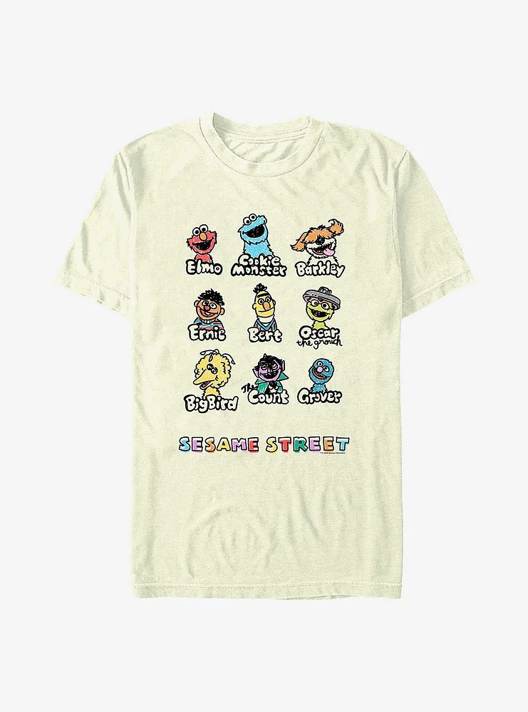 Hot Topic Sesame Street Puppet Line Up T-Shirt | Hamilton Place