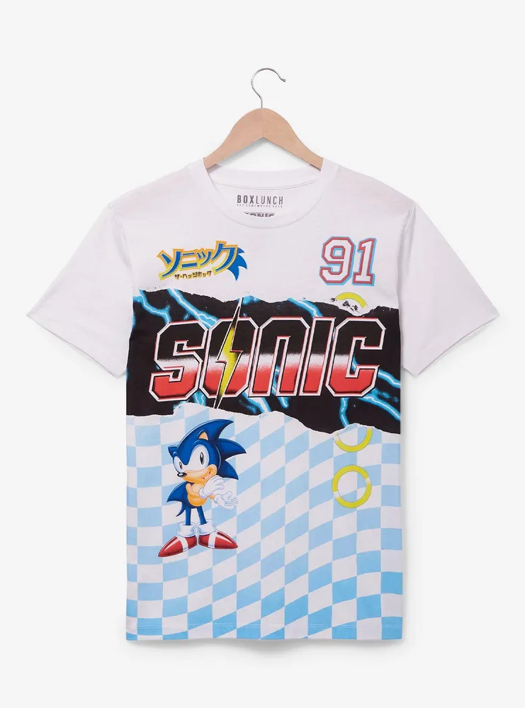 Sonic the Hedgehog Checkered Flag T-Shirt - BoxLunch Exclusive ...