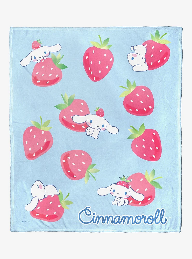 Hot Topic Cinnamoroll Berry Lovable Silk Touch Throw Blanket | Hamilton ...
