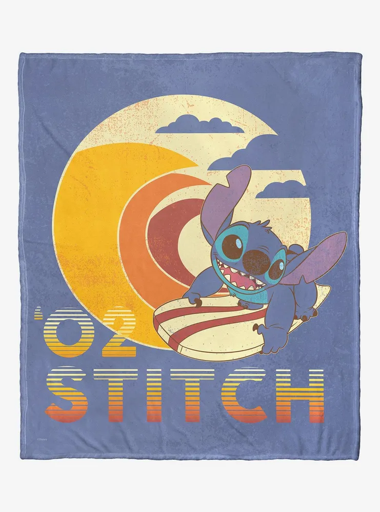 Lilo & Stitch Disney Lilo & Stitch Vintage Aloha Stitch Throw Blanket ...