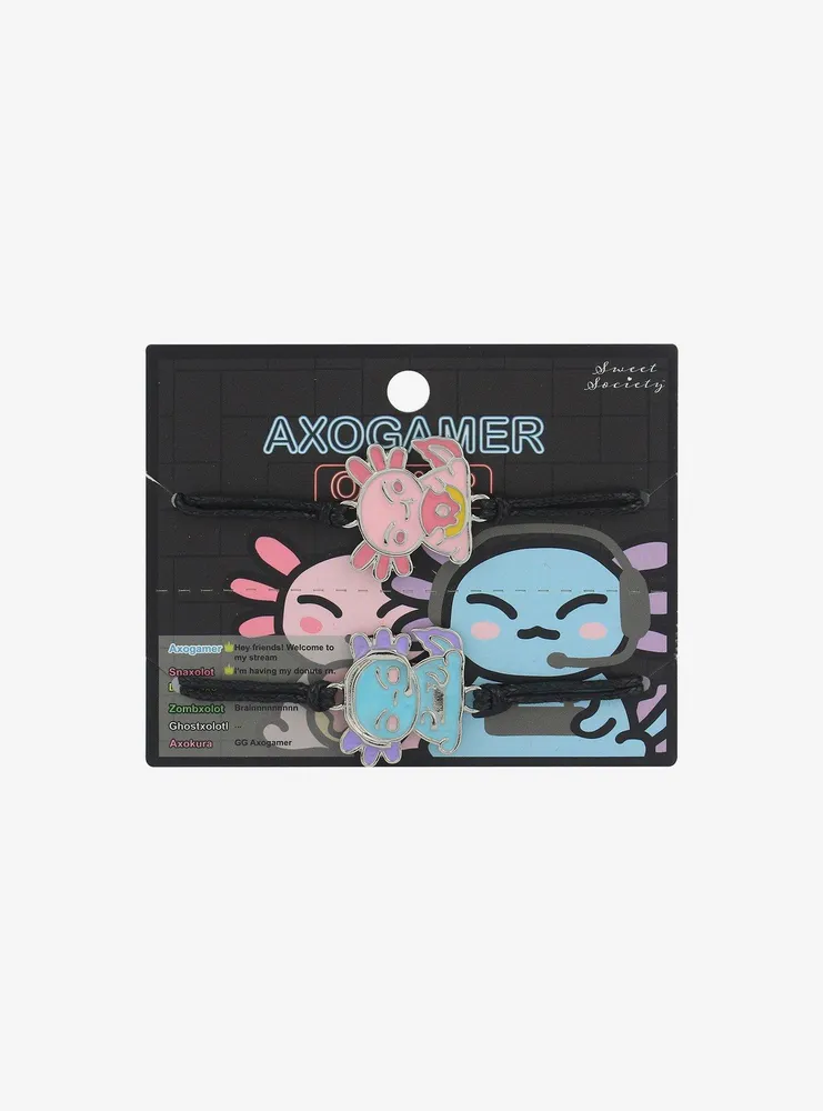 Hot Topic Sweet Society Gamer Axolotl Best Friend Cord Bracelet Set ...