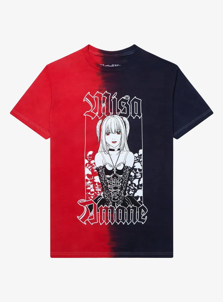 Hot Topic Death Note Misa Amane Split Portrait Boyfriend Fit Girls T ...