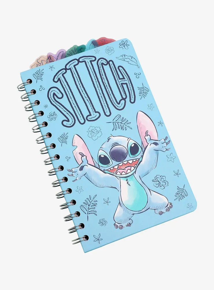 Boxlunch Disney Lilo & Stitch Floral Figural Tab Journal - BoxLunch ...