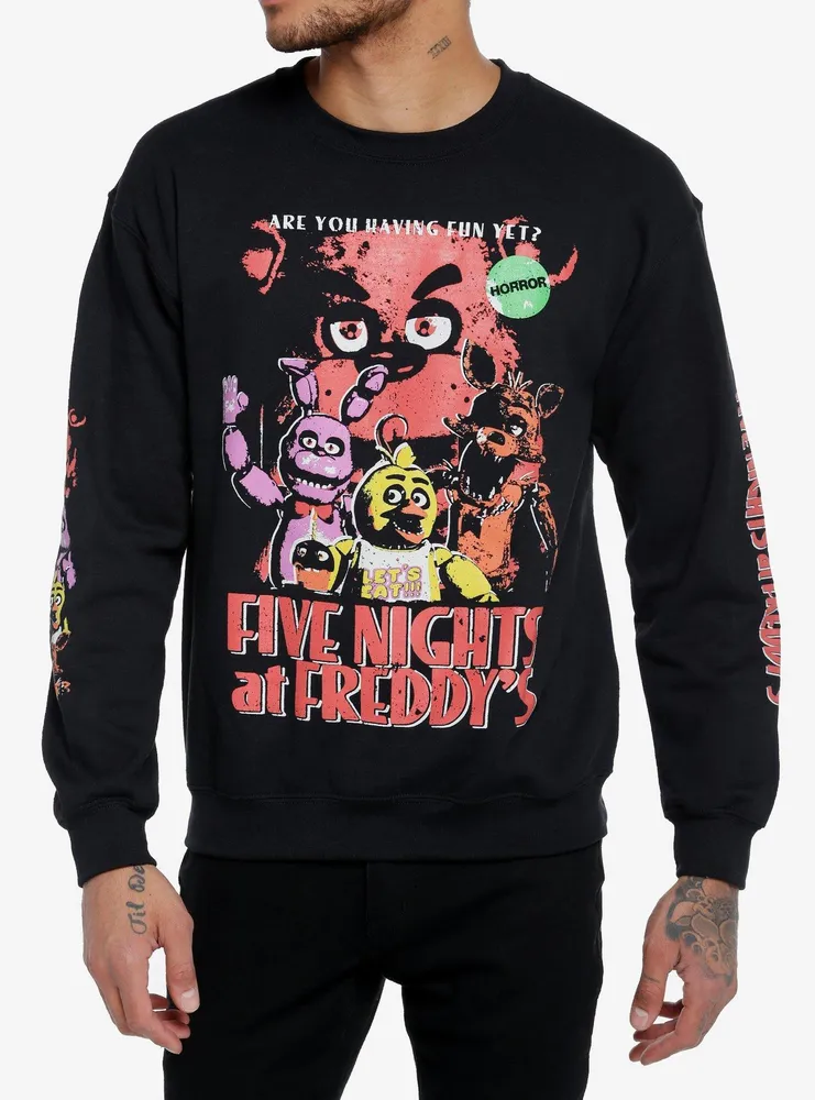 Hot Topic Five Night's At Freddy's Jumbo Animatronics Sweatshirt | Mall ...