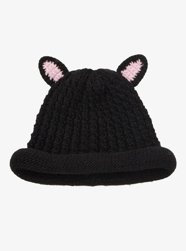 Hot Topic Black Cat Ears Knit Beanie | CoolSprings Galleria