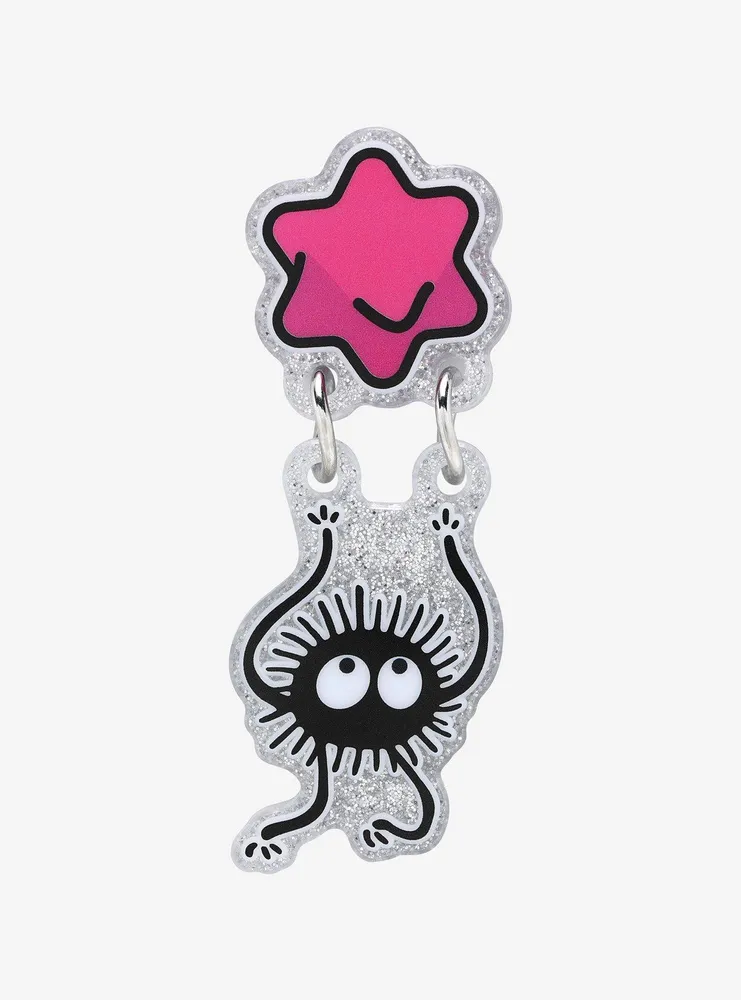 Hot Topic Studio Ghibli Spirited Away Soot Sprite Glitter Acrylic Pin ...