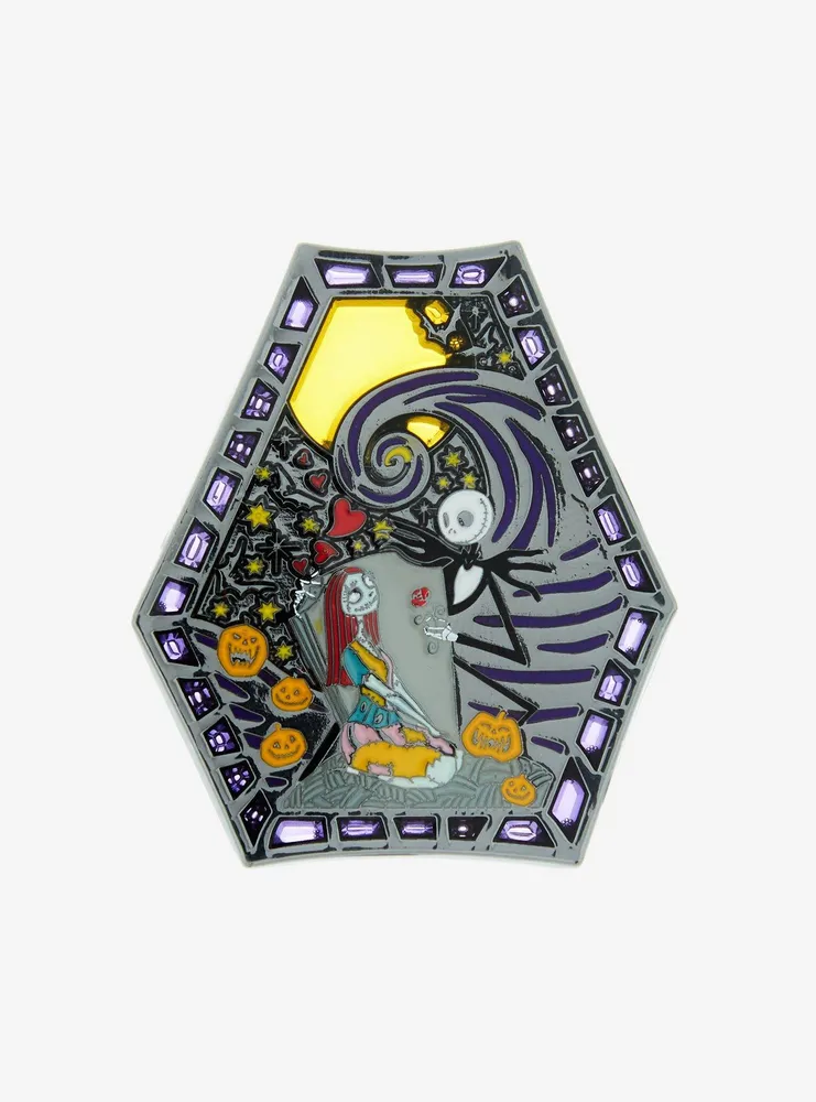 Hot Topic Loungefly The Nightmare Before Christmas Jack & Sally Stained ...