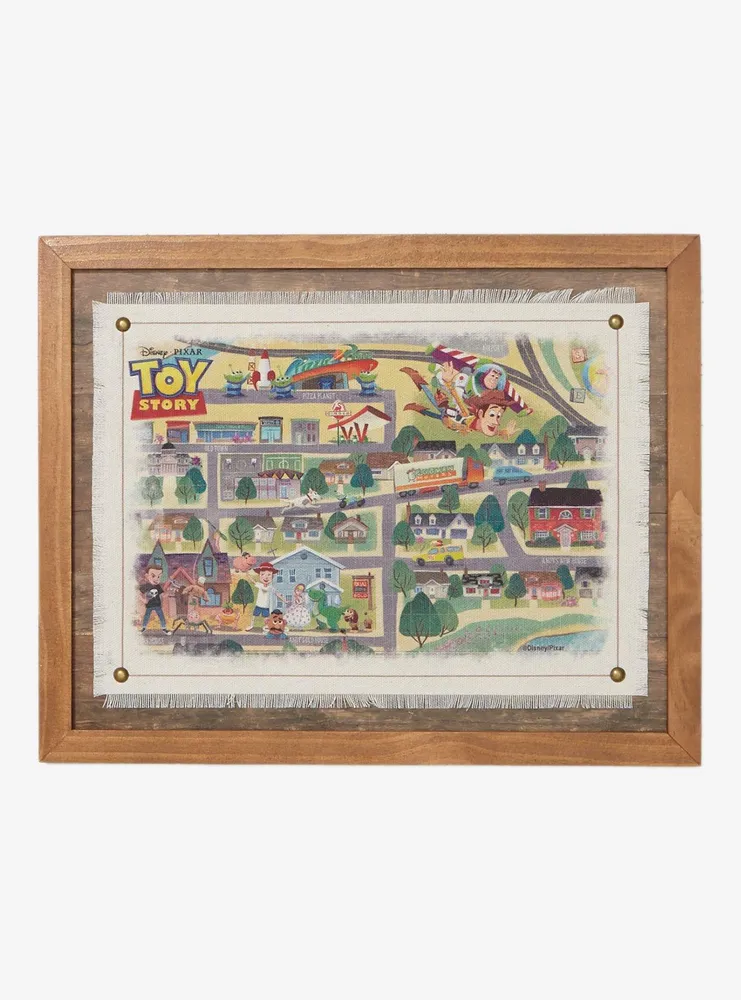 Toy Story Disney Pixar Toy Story Framed Town Map - BoxLunch Exclusive ...
