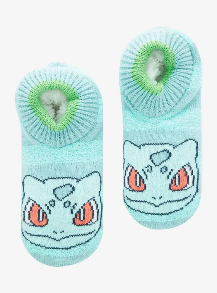Boxlunch Pokémon Bulbasaur Striped Slipper Socks - BoxLunch Exclusive ...