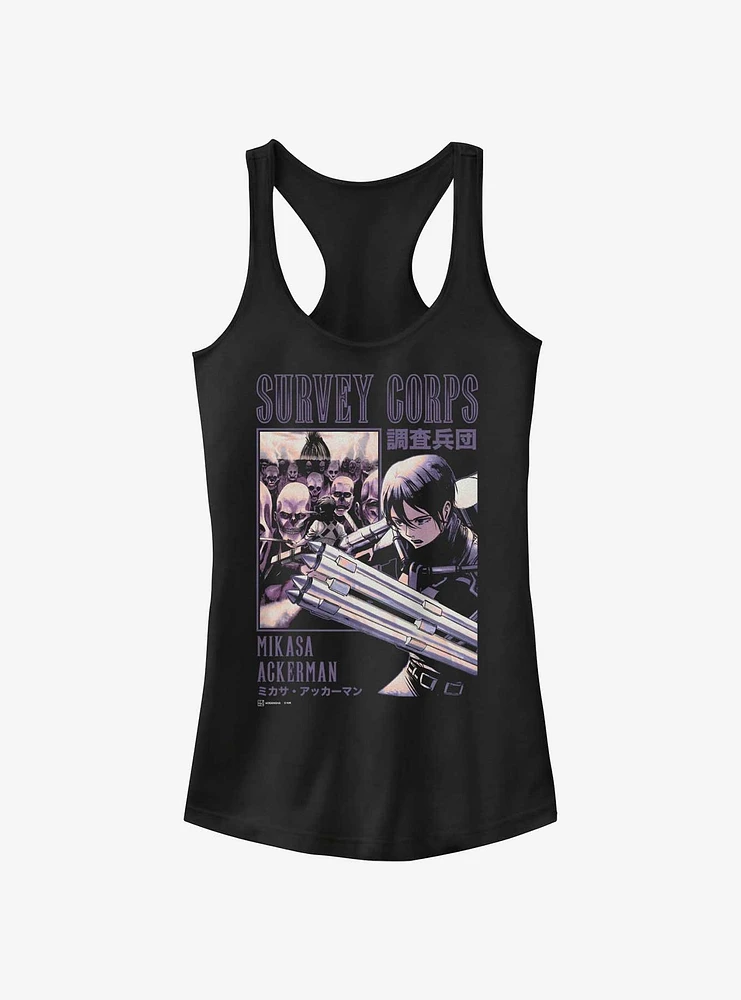 Hot Topic Attack on Titan Survey Corps Mikasa Ackerman Poster Girls ...