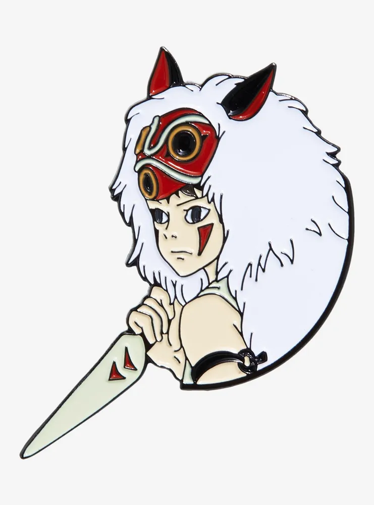 Boxlunch Studio Ghibli Princess Mononoke San with Dagger Enamel Pin ...