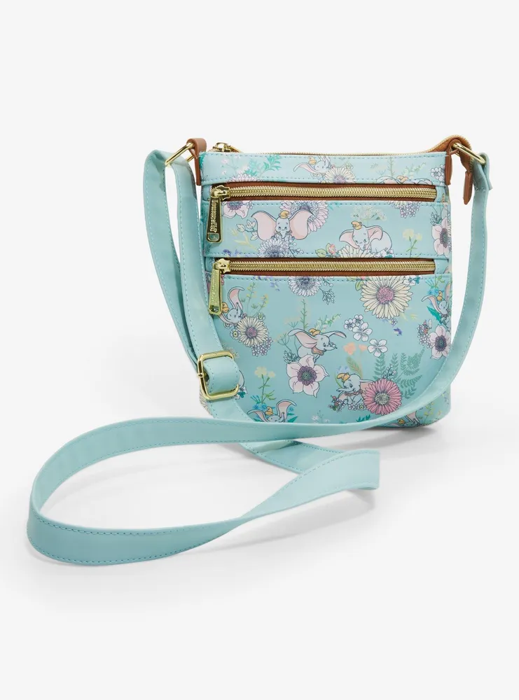 Boxlunch Loungefly Disney Dumbo Floral Allover Print Crossbody Bag ...