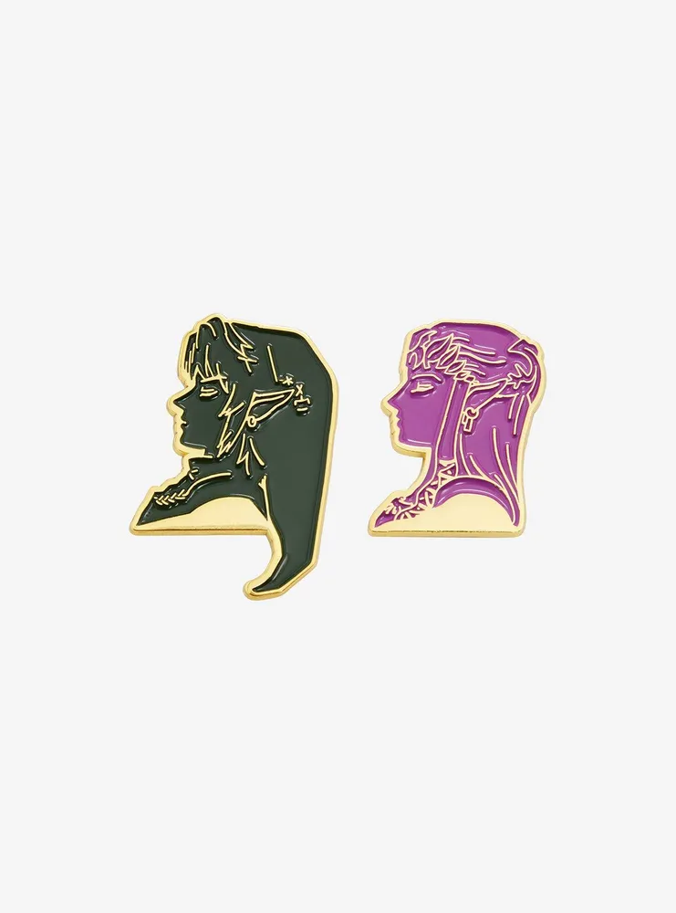 Boxlunch Nintendo The Legend of Zelda Link & Zelda Silhouette Enamel ...
