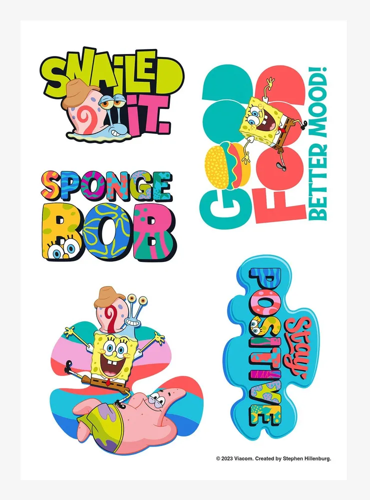 Boxlunch SpongeBob SquarePants Positivity Sticker Sheet | Mall of America®