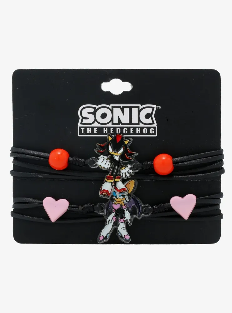 Hot Topic Sonic The Hedgehog Shadow & Rogue Best Friend Bracelet Set ...
