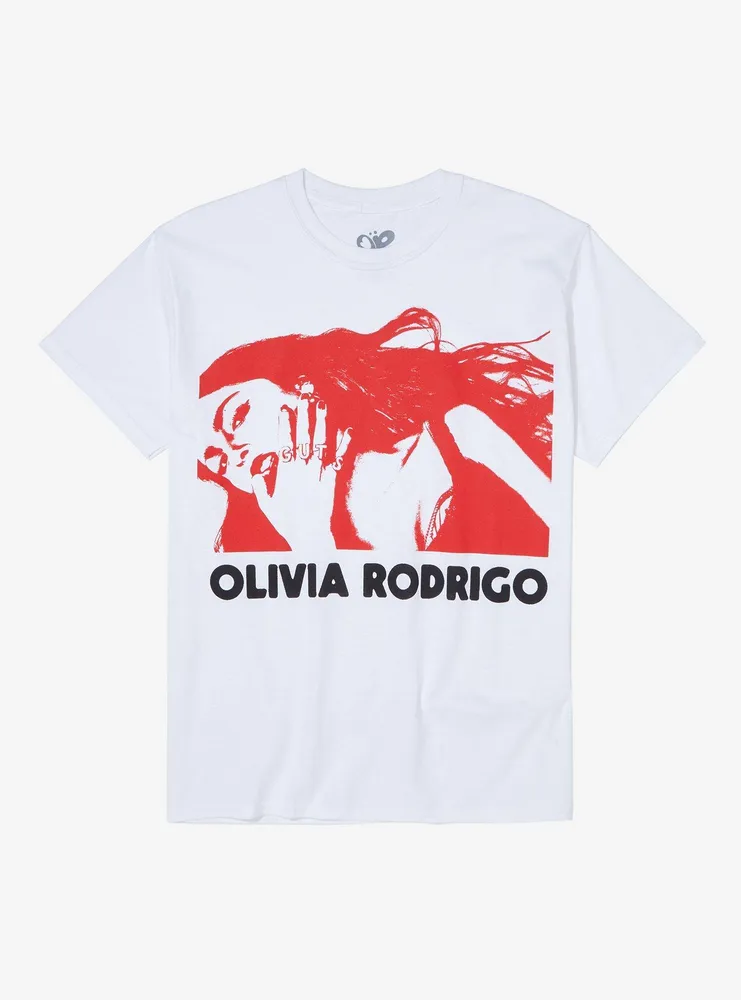 Hot Topic Olivia Rodrigo Guts Red Stencil T-Shirt | Hamilton Place