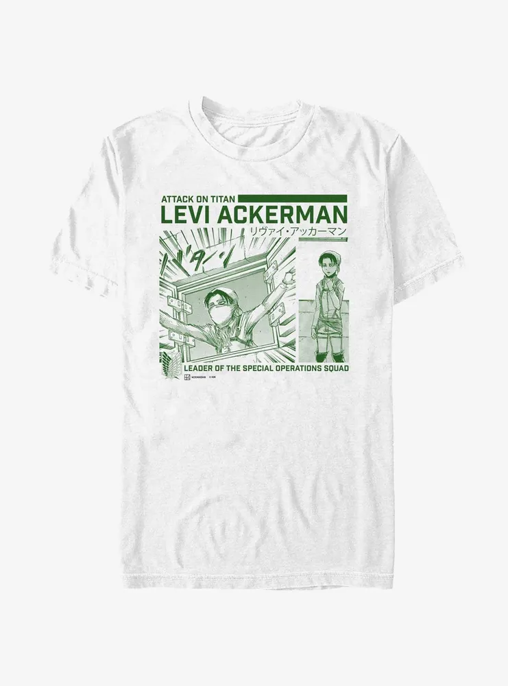 Attack On Titan Special Operations Squad Levi Ackerman T-Shirt at Mall ...