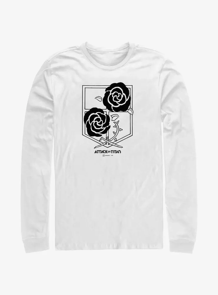Attack On Titan Garrison Regiment Title Logo Long-Sleeve T-Shirt ...