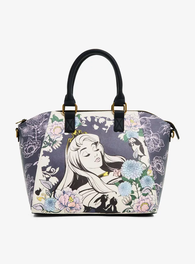 Hot Topic Loungefly Disney Sleeping Beauty Floral Satchel Bag at ...