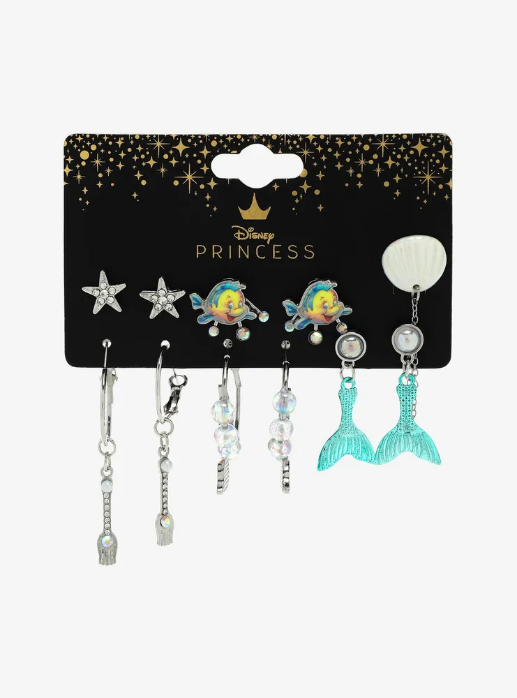 Boxlunch Disney The Little Mermaid Pearl Earrings Set — BoxLunch ...