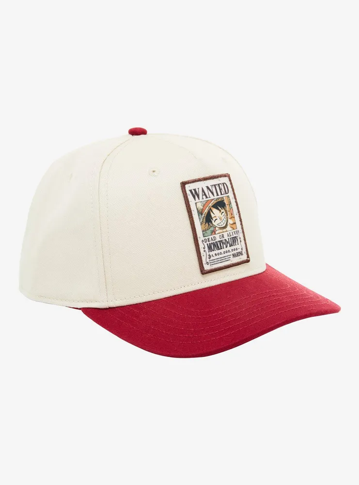 One Piece Monkey D. Luffy Wanted Poster Cap - BoxLunch Exclusive ...