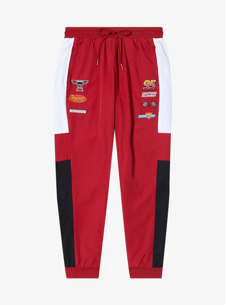 Boxlunch Disney Pixar Cars Lightning McQueen Color Block Joggers ...