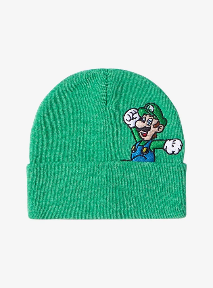 Boxlunch Nintendo Super Mario Bros. Luigi Beanie - BoxLunch Exclusive ...