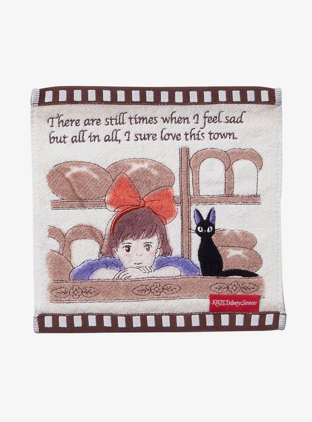 Hot Topic Studio Ghibli Kiki's Delivery Service Film Reel Mini Towel at ...