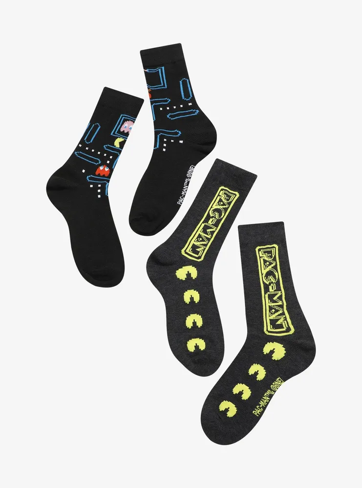 Hot Topic Pac-Man Retro Crew Socks 2 Pair | Hamilton Place