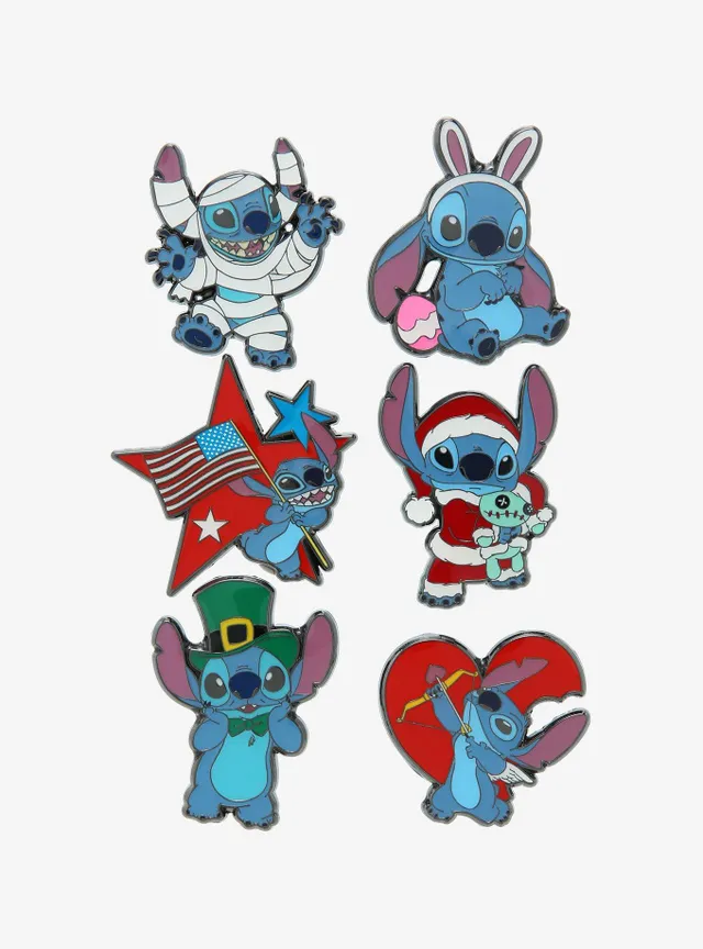 Hot Topic Loungefly Disney Lilo & Stitch Holidays Blind Box Enamel Pin ...