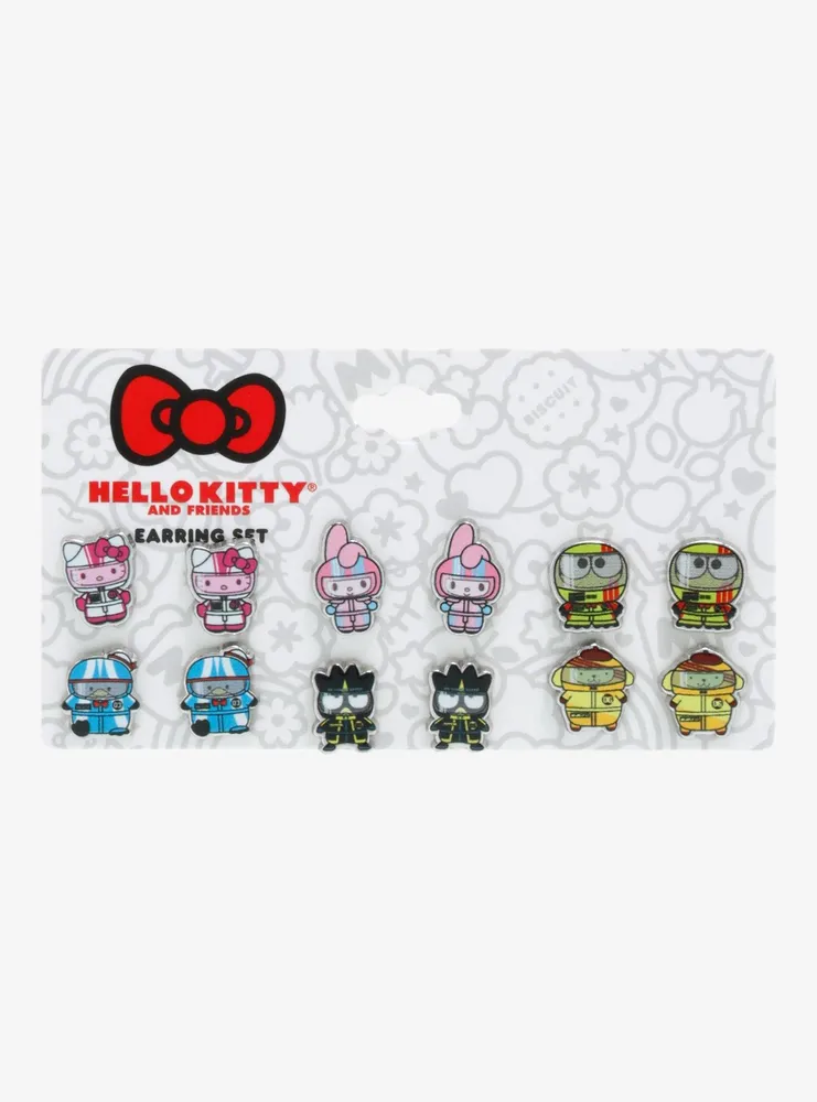 Hot Topic Hello Kitty And Friends Racing Outfit Earring Set | Hamilton ...