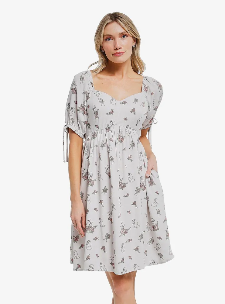 Boxlunch Disney Lady and the Tramp Floral Allover Print Dress ...