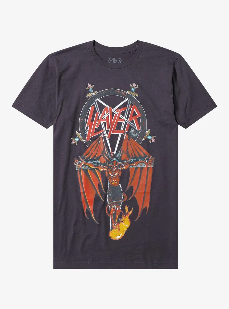 Hot Topic Slayer Crucified Devil T-Shirt | Hamilton Place