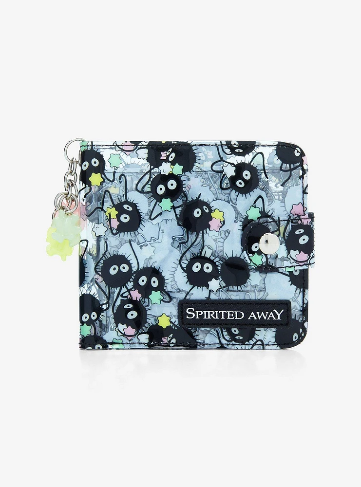 Hot Topic Studio Ghibli® Spirited Away Soot Sprites Clear Flap Wallet ...