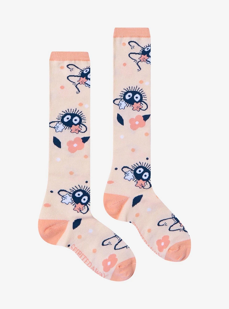 Hot Topic Studio Ghibli Spirited Away Soot Sprites Floral Knee-High ...