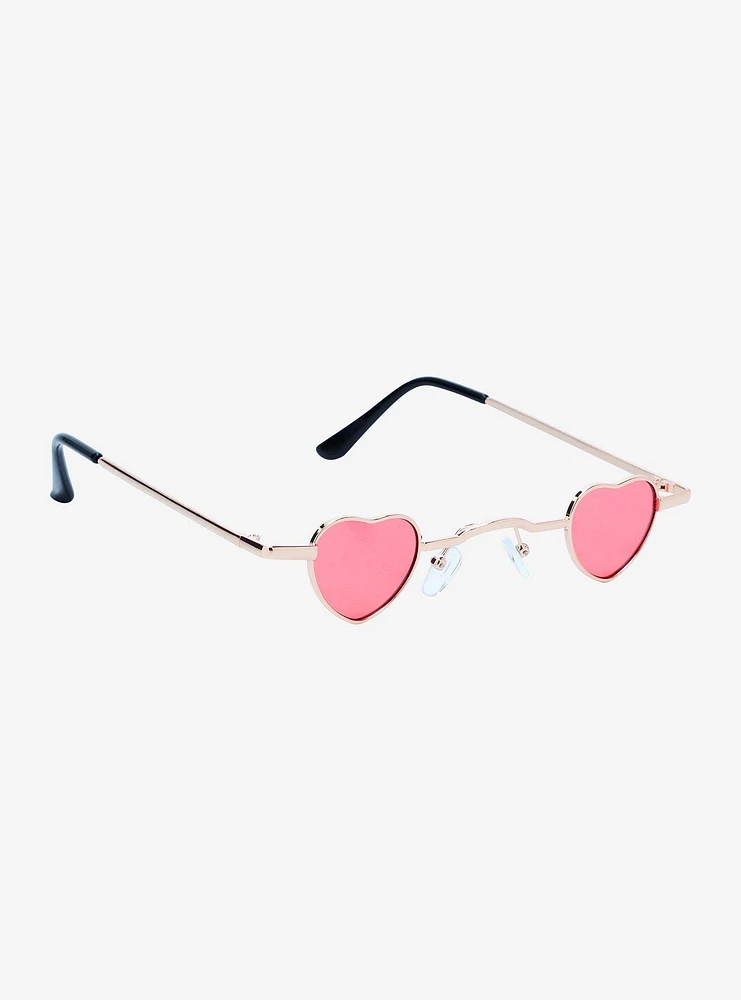 Hot Topic Mini Pink Heart Sunglasses | Hamilton Place