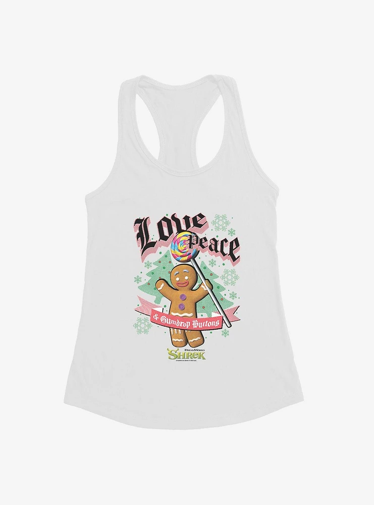 Hot Topic Shrek Love Peace & Gumdrop Buttons Girls Tank | Mall of America®