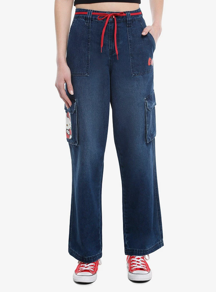 Hot Topic Hello Kitty Apple Cargo Jeans | Hamilton Place