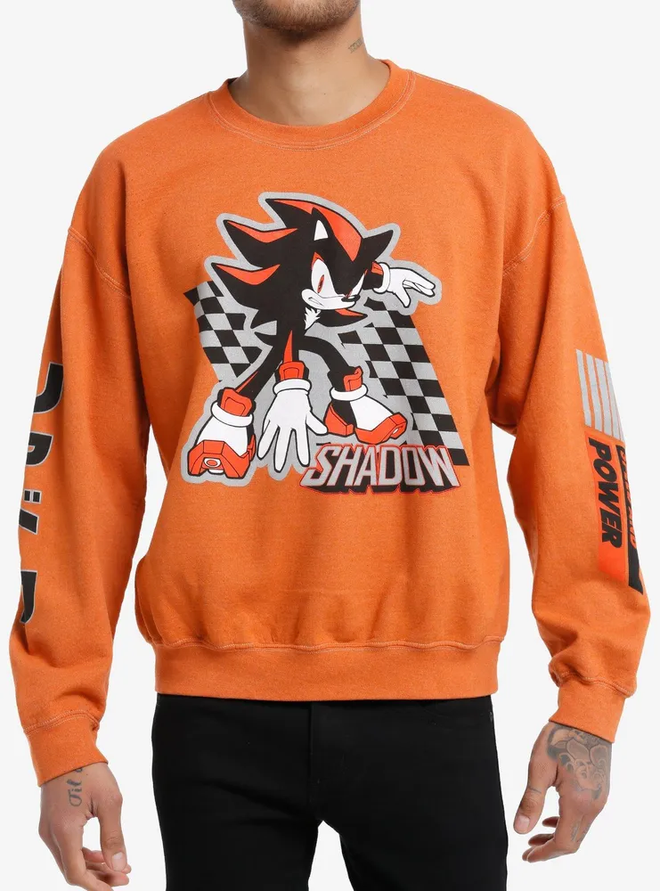 Hot Topic Sonic The Hedgehog Shadow Checkered Sweatshirt | Hamilton Place