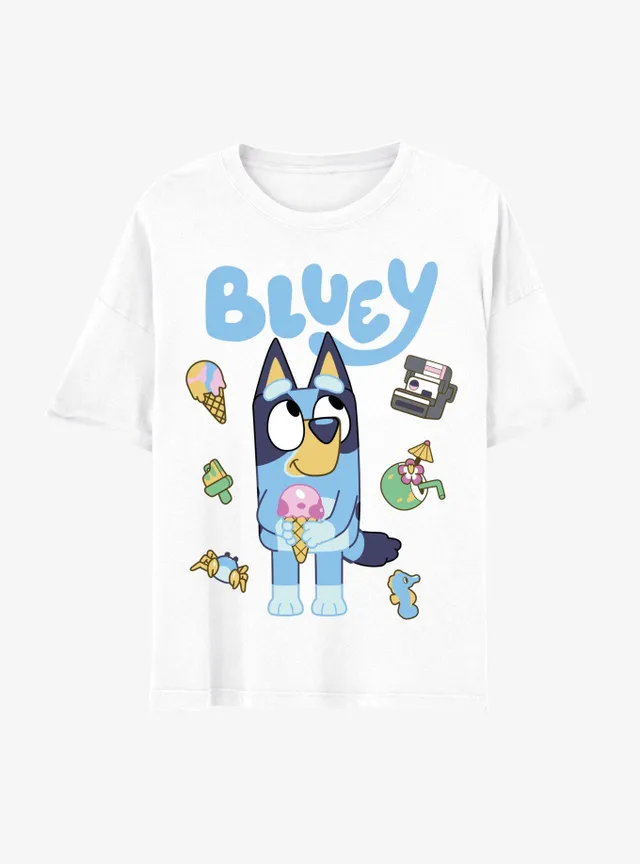 Hot Topic Bluey Vacation Boyfriend Fit Girls T-Shirt | Hamilton Place