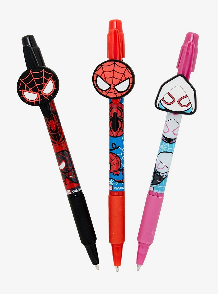 Marvel Spider-Man Miles Morales, Spider-Gwen, & Spider-Man Pen Set ...