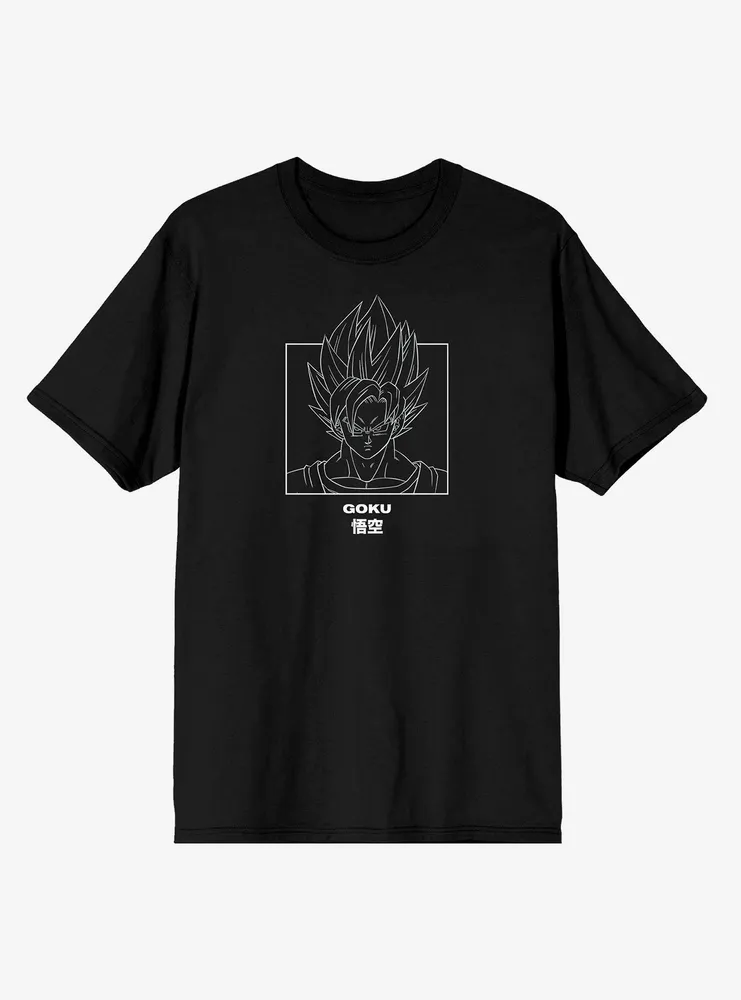 Hot Topic Dragon Ball Z Goku Line Art T-Shirt | Hamilton Place