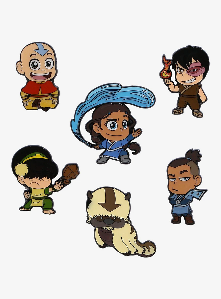 Hot Topic Avatar: The Last Airbender Chibi Blind Box Enamel Pin ...