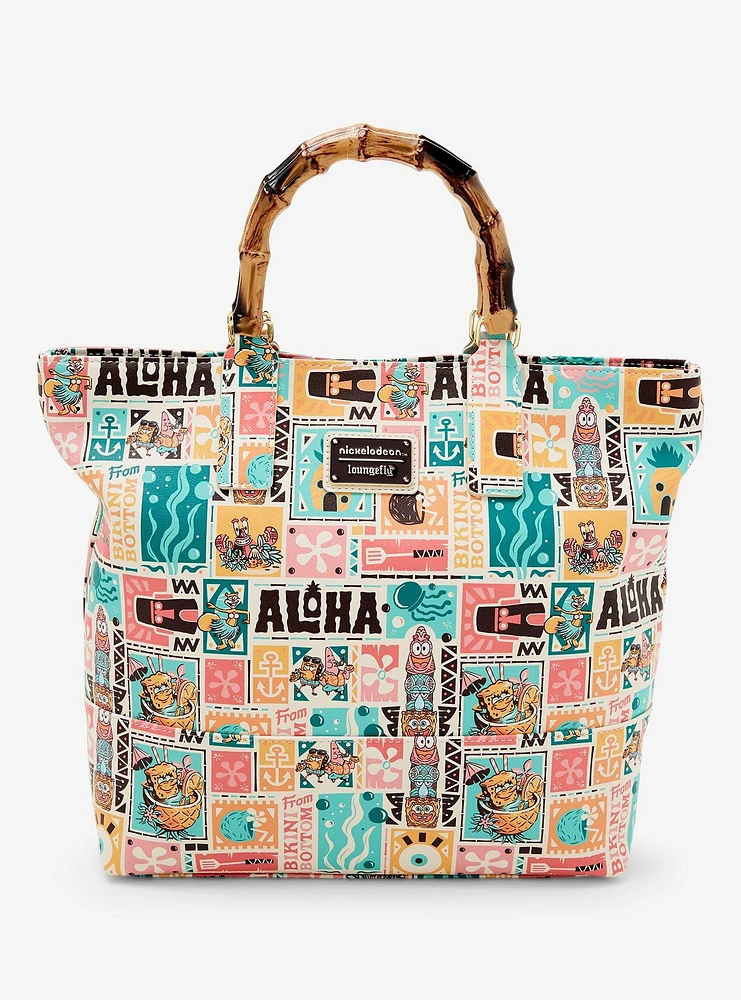 Nickelodeon Loungefly SpongeBob SquarePants Characters Tropical Allover ...