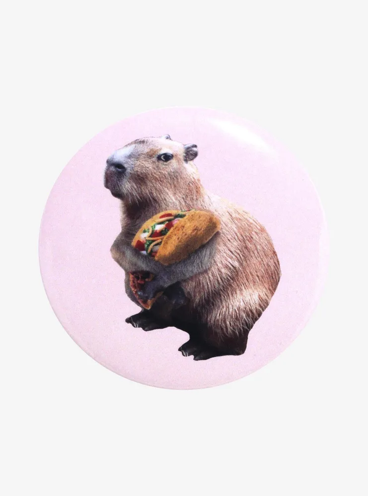 Hot Topic Capybara Taco 3 Inch Button | Hamilton Place