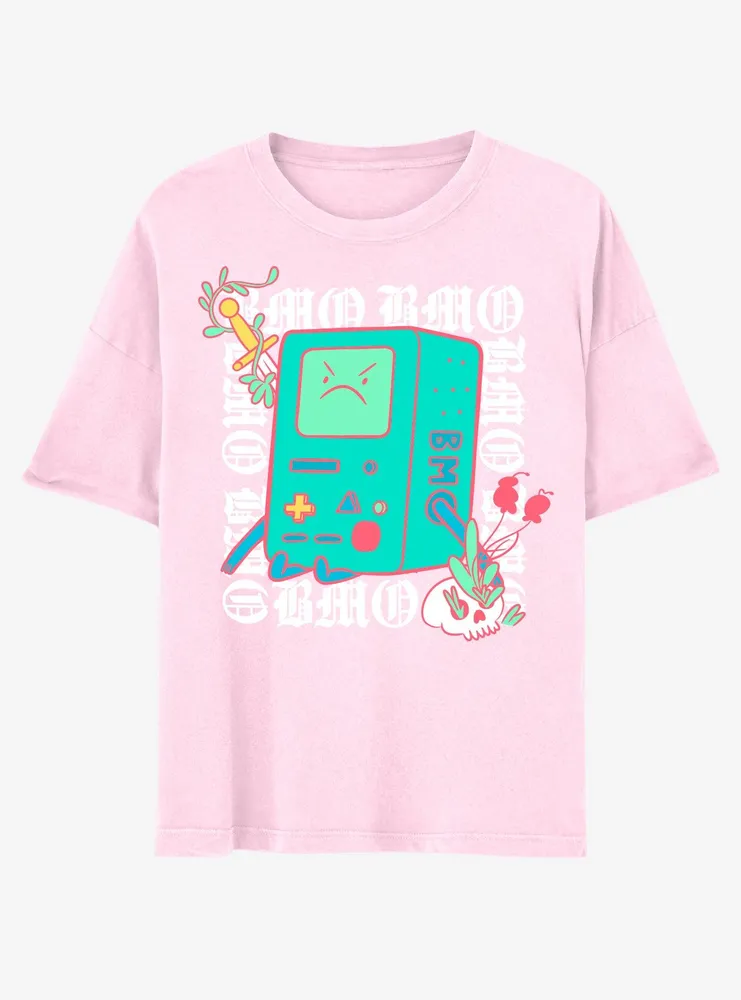 Hot Topic Adventure Time BMO Angry Face Boyfriend Fit Girls T-Shirt ...