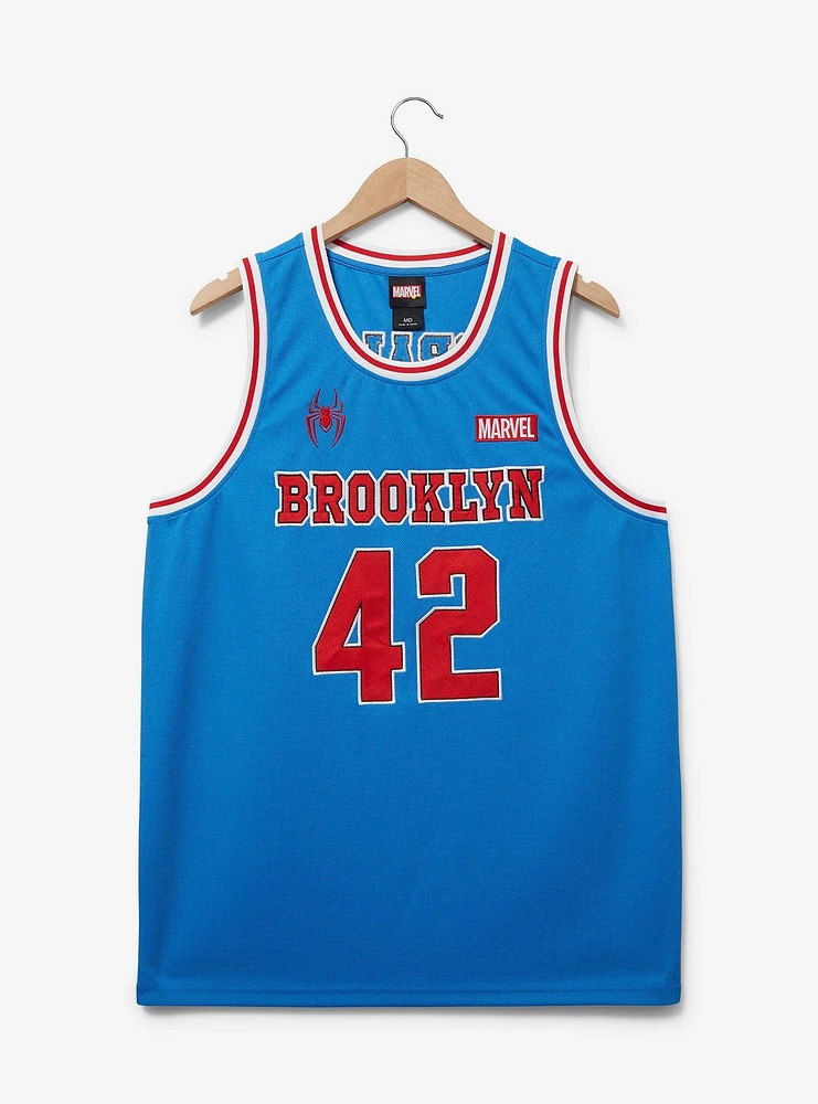 Marvel Spider-Man Miles Morales Basketball Jersey - BoxLunch Exclusive ...